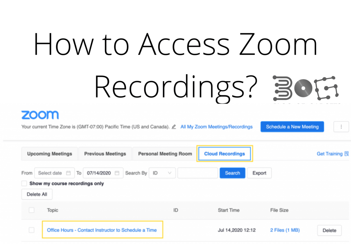 How to Access Zoom Recordings? | Complete Guide - JGuru