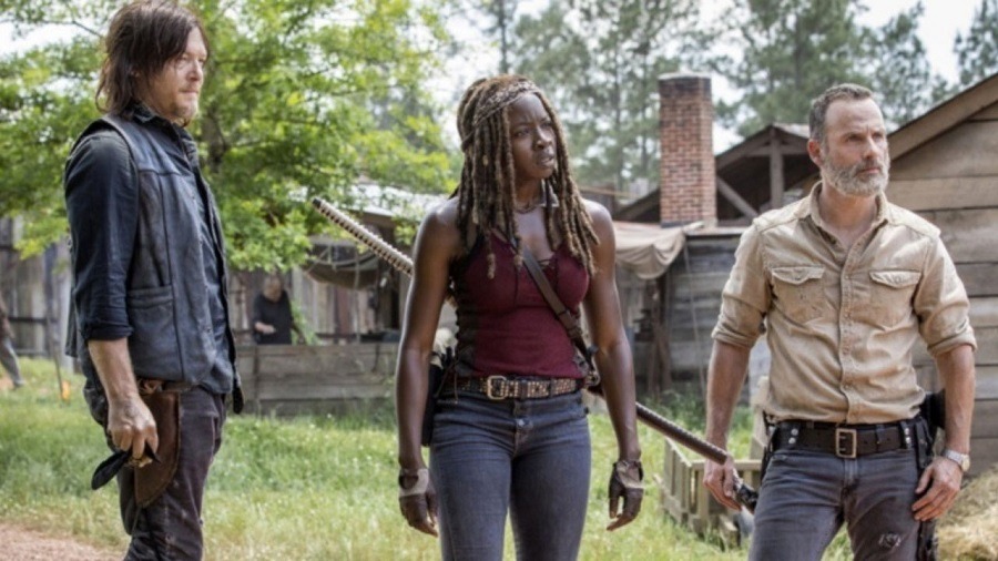 The Walking Dead: Rick and Michonne stars reunited during event and ...